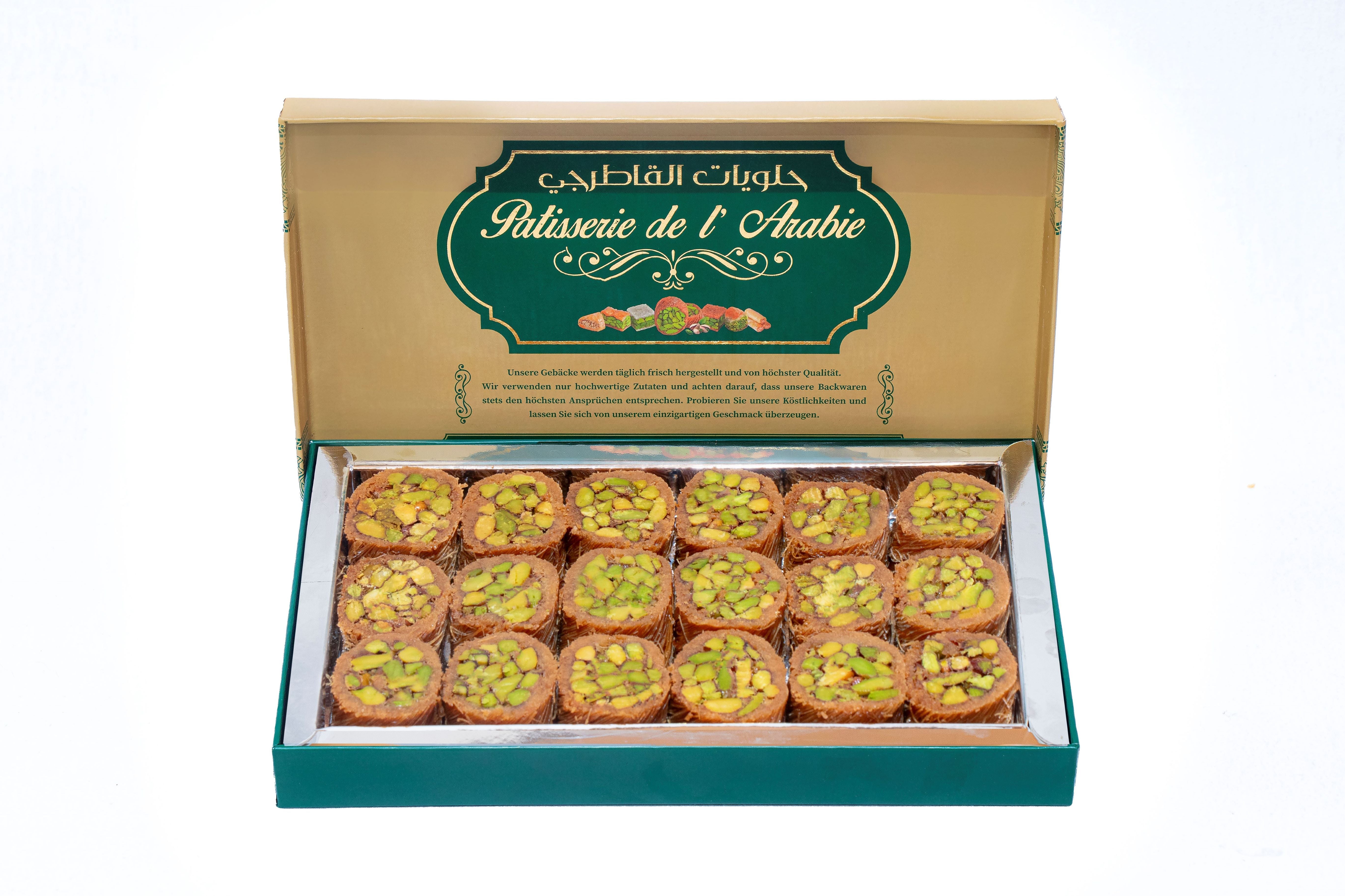 KADAYIF MABROUME MIT PISTAZIEN – Patisserie-Arabie